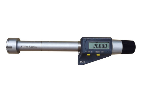 25-30mm Three Point Internal Micrometer with IP54 Protection and Metric ...