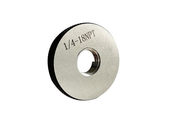1/4-18 NPT Taper Pipe Thread Ring Gauge for NPT and NPTF Threads Inspection