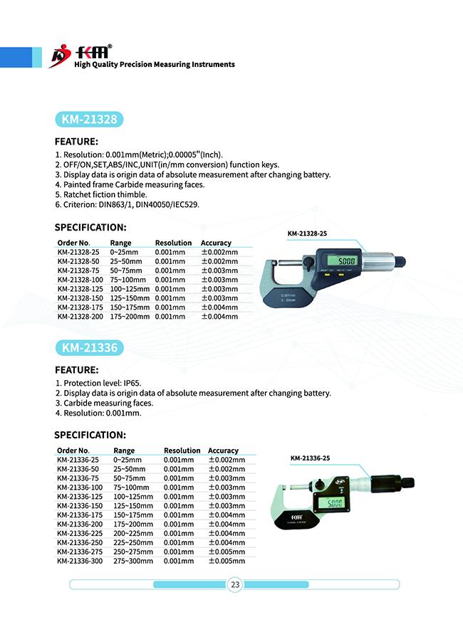 China Deko Corporation company E-catalog about E-catalog - Micrometers