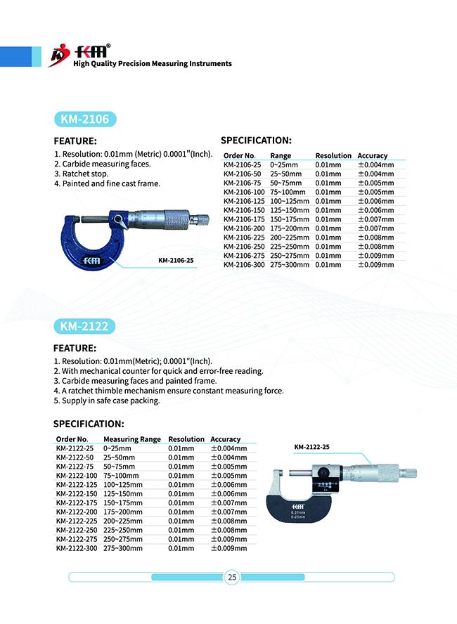 China Deko Corporation company E-catalog about E-catalog - Micrometers