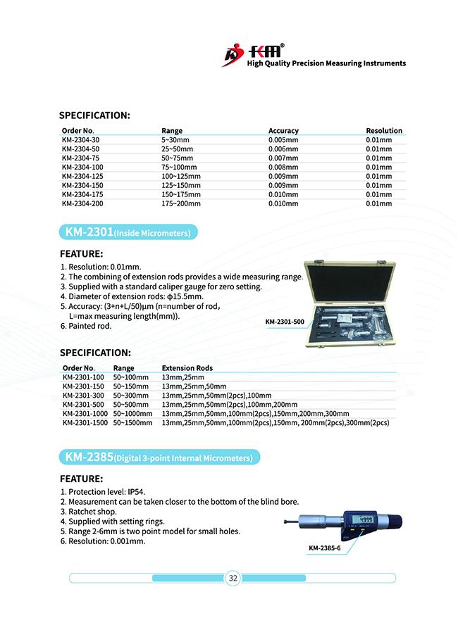 China Deko Corporation company E-catalog about E-catalog - Micrometers