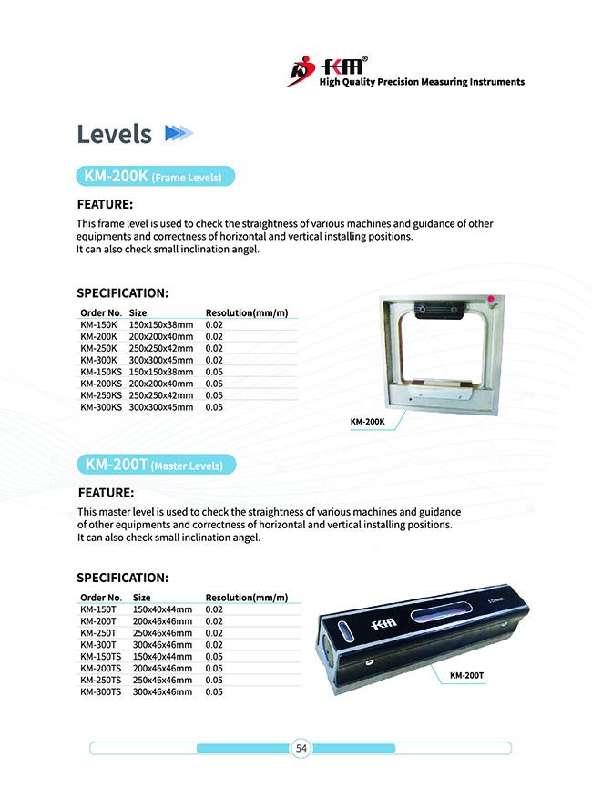 China Deko Corporation company E-catalog about E-catalog - Spirit Levels