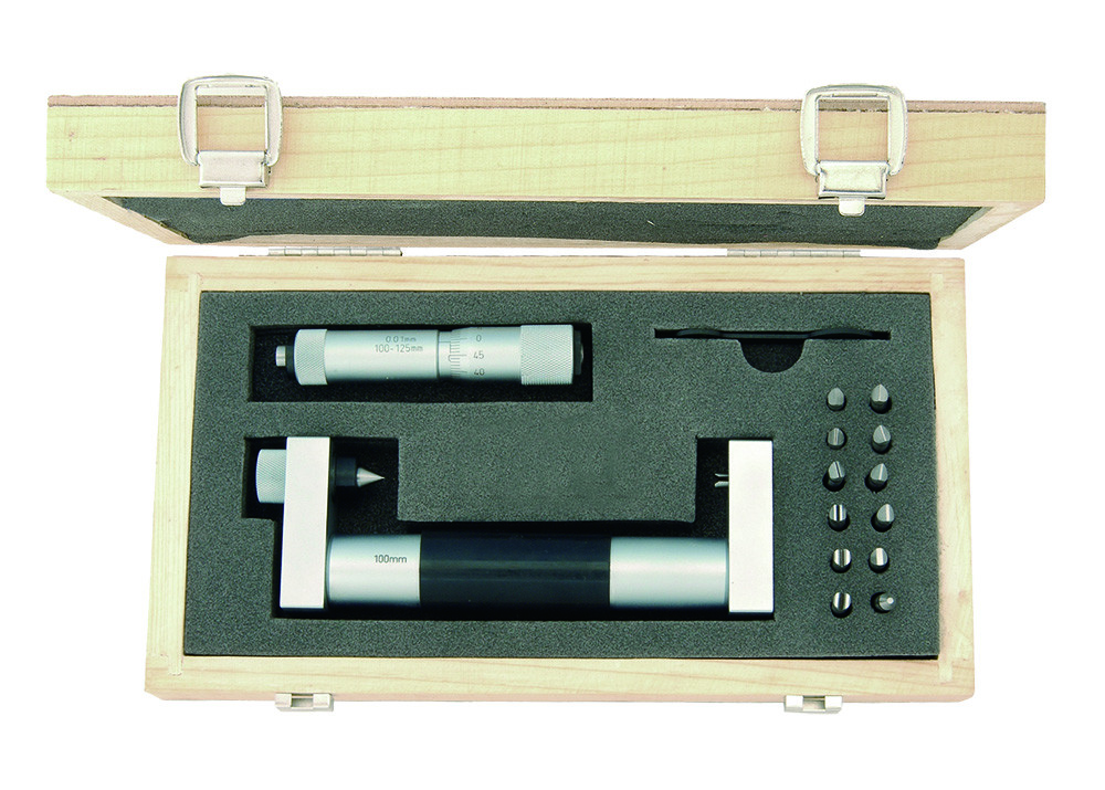 KM 100-125mm Inside Micrometer With Interchangeable Anvils Graduation 0 ...