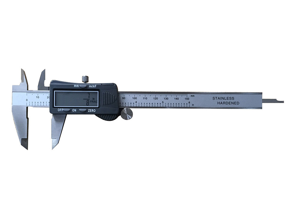 KM 0-150mm/0-6′′ Large LCD Fraction Electronic Digital Measuring Calipers