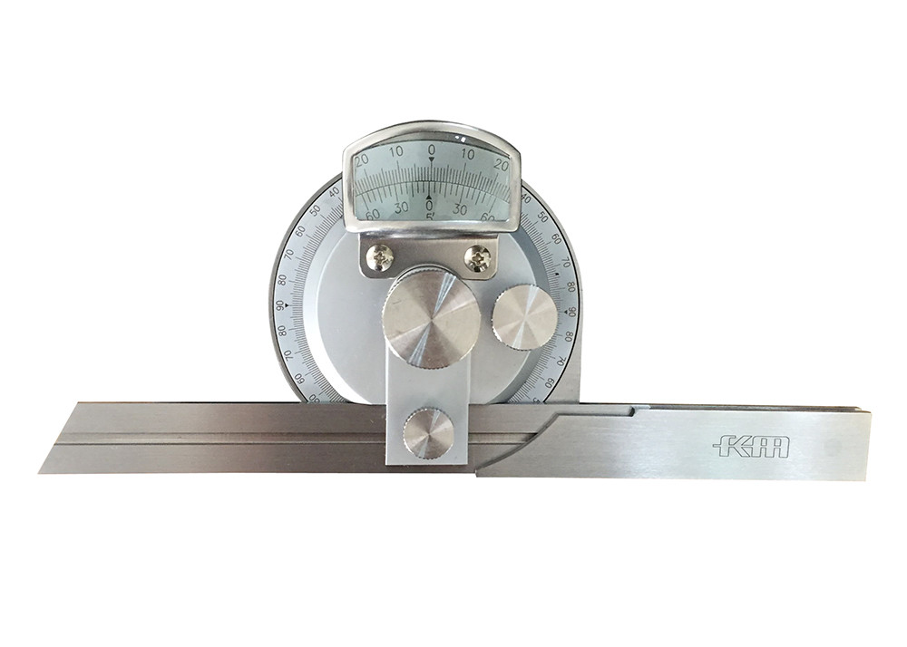KM 0-360 Degree Universal Bevel Protractor With Magnifier