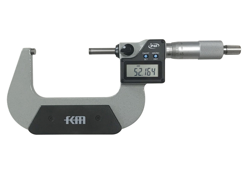 IP65 Protected 50-75mm Digital Outside Micrometer with LCD Display and ...