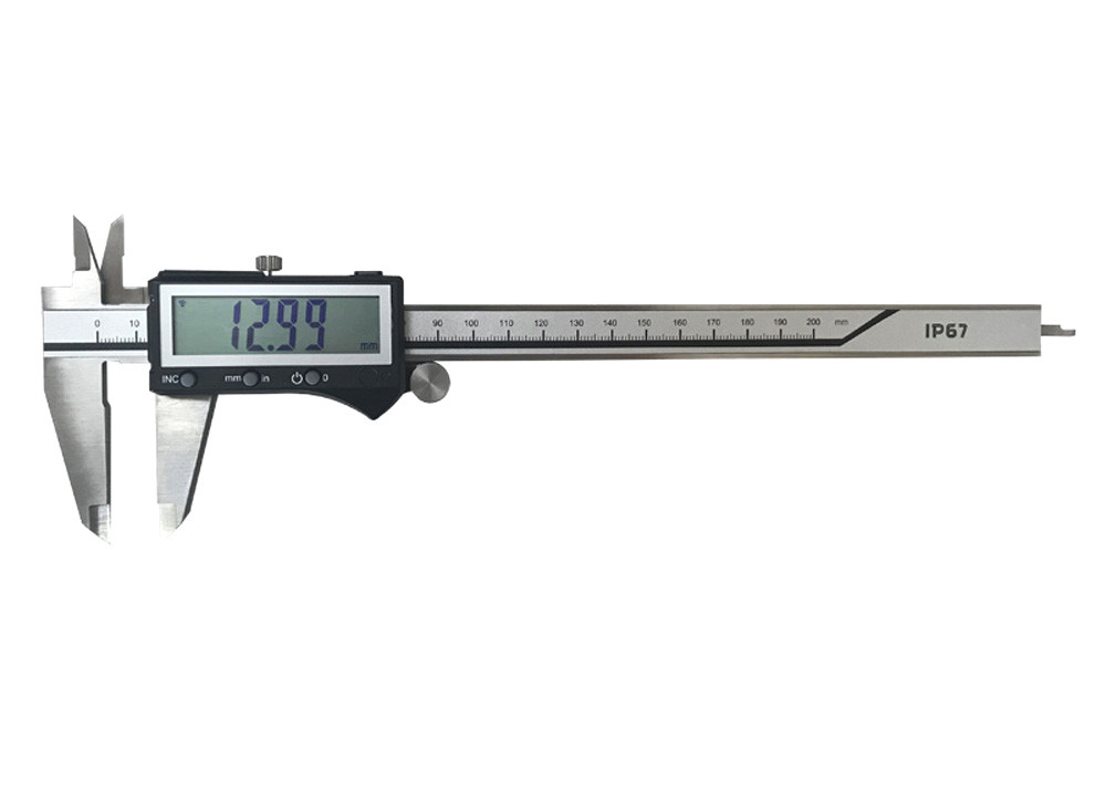 IP67 Waterproof 0-200mm/0-8'' Digital Caliper with 0.01mm/0.0005 ...