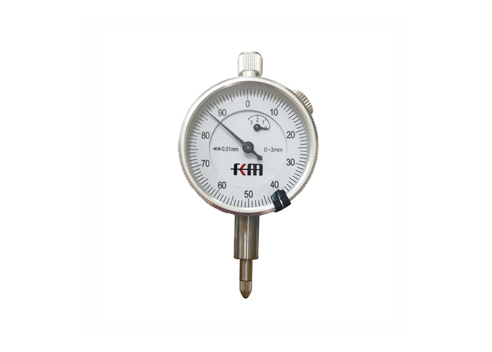 0-3mm Small Dial Indicator With 0.01mm Graduation Aluminum Material