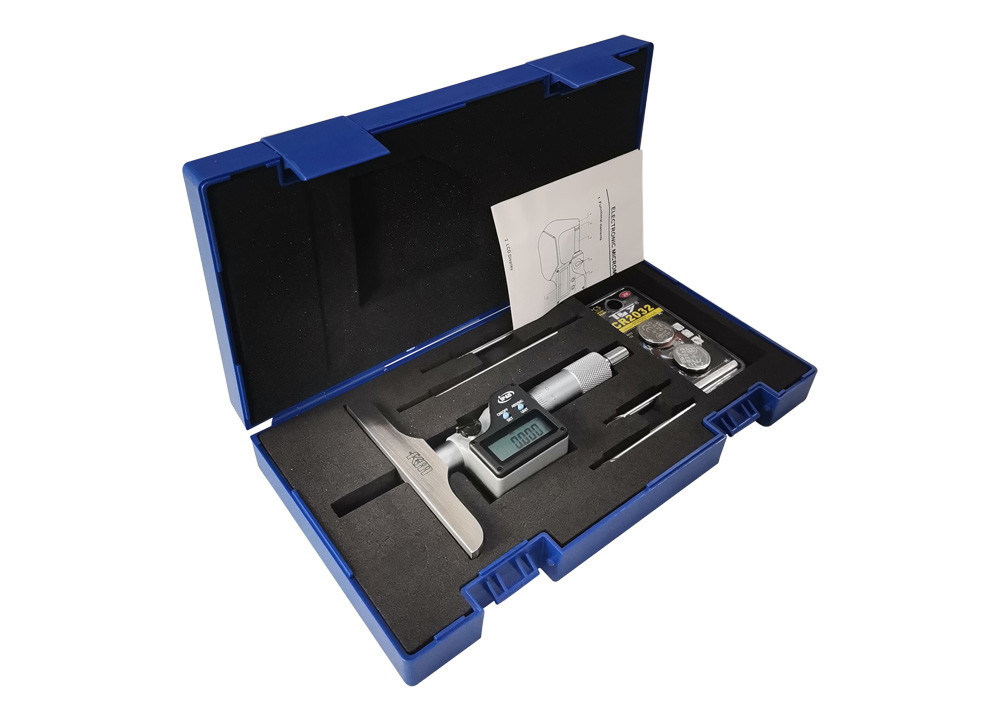 Electronic Depth Micrometer Depth Gauge For Measuring Depth of Holes ...