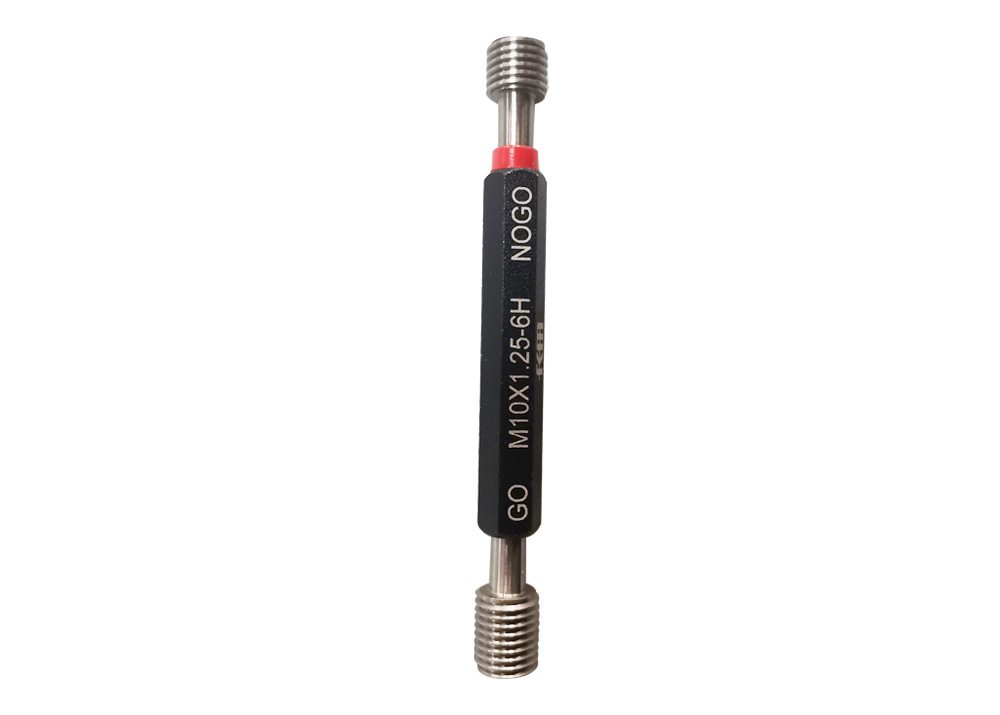 GO And NOGO Metric M10 Thread Plug Gauge For Threaded Parts Inspection