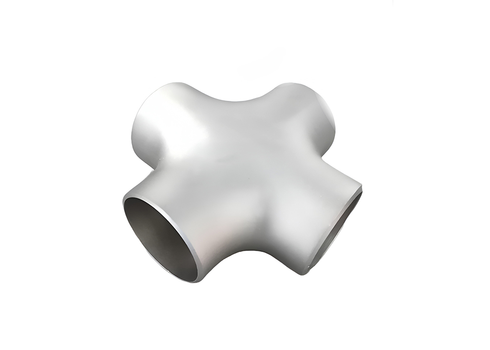Titanium 4 Way Cross Pipe Fitting Pressure Corrosion Resistant for ...