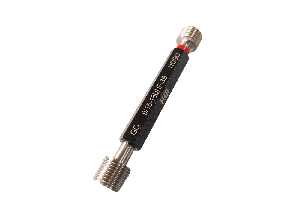 High Precision Inch 9/16-18 UNF-3B Plug Thread Gauge with Go No Go Type ...
