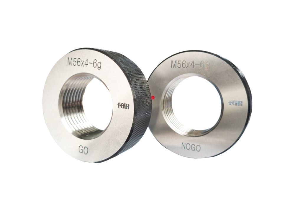 GO and NOGO M56X4 Metric Thread Ring Gauge with Left Hand